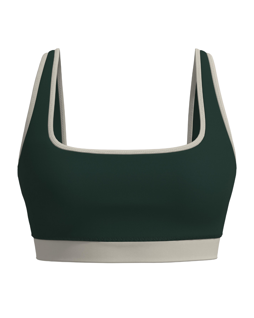 Supportive Contrast Bra - Pine & Sand