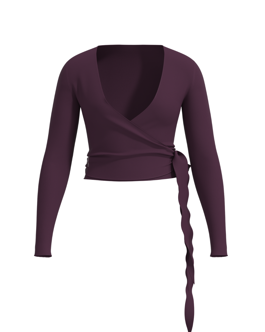 Pirouette Wrap Top - Merlot