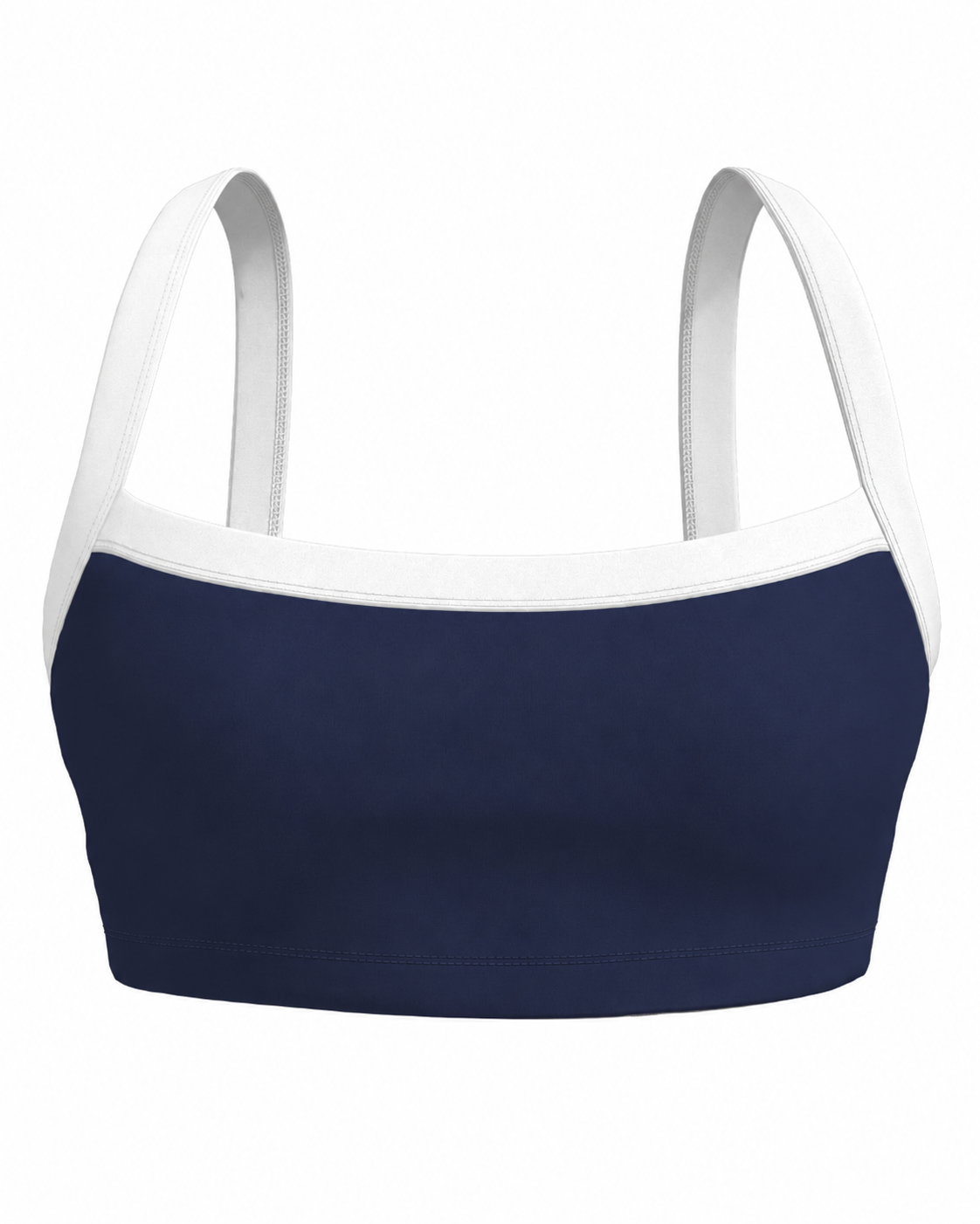 Basic Contrast Bra - Navy & White